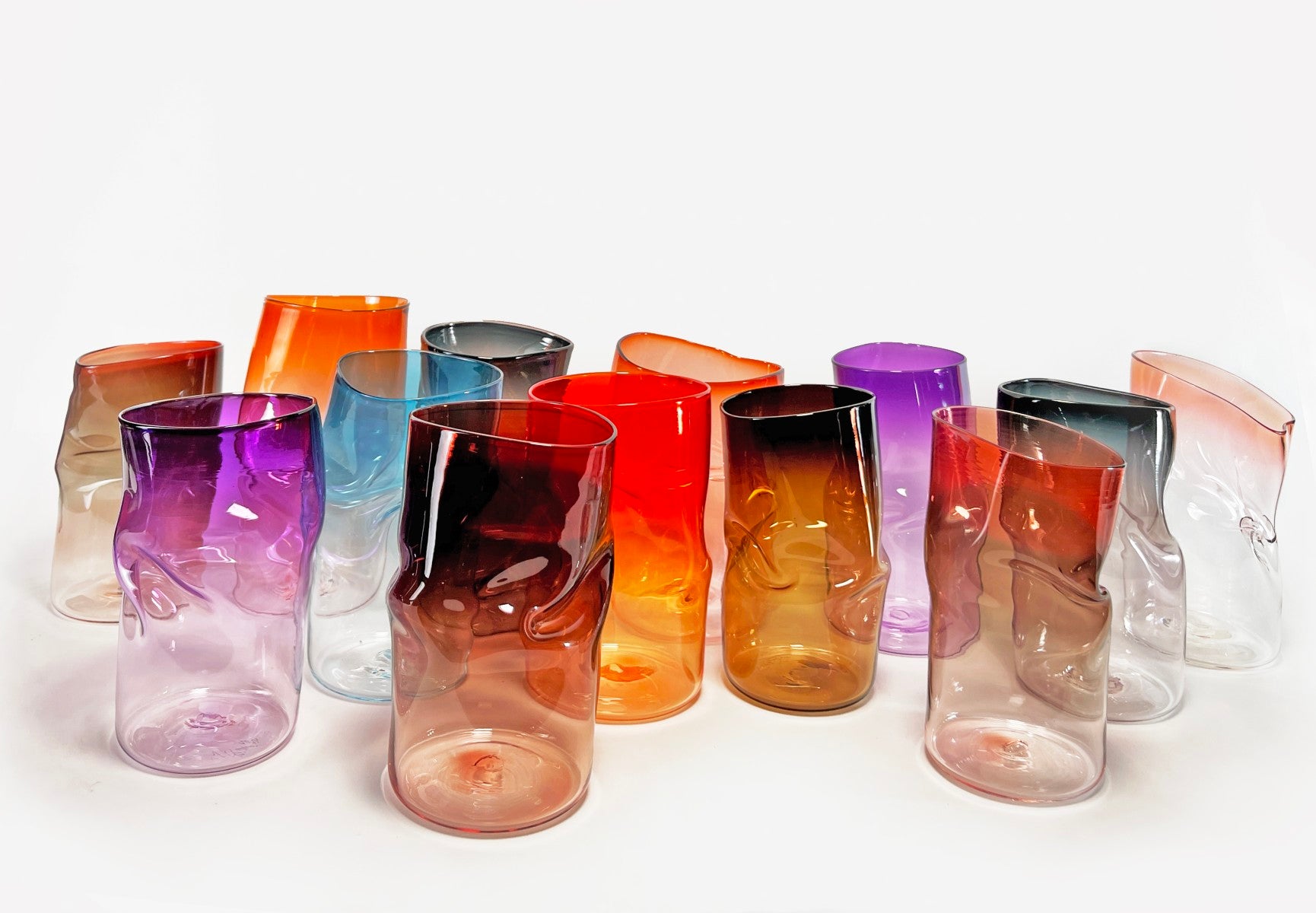Slumped Vase Petite Ombre – ESQUE Studio